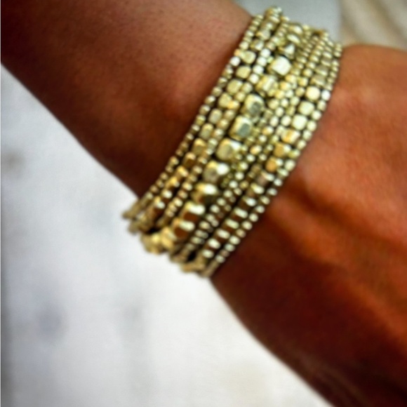 unknown | Jewelry | Matt Gold Stackable Bracelets | Poshmark